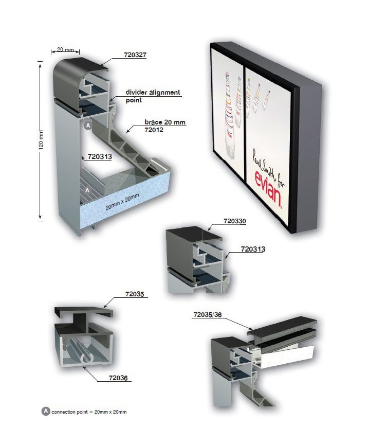 Lightbox 20mm with dividers